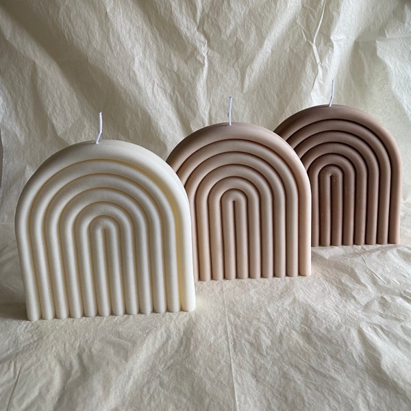 Rainbow Candle - Etsy