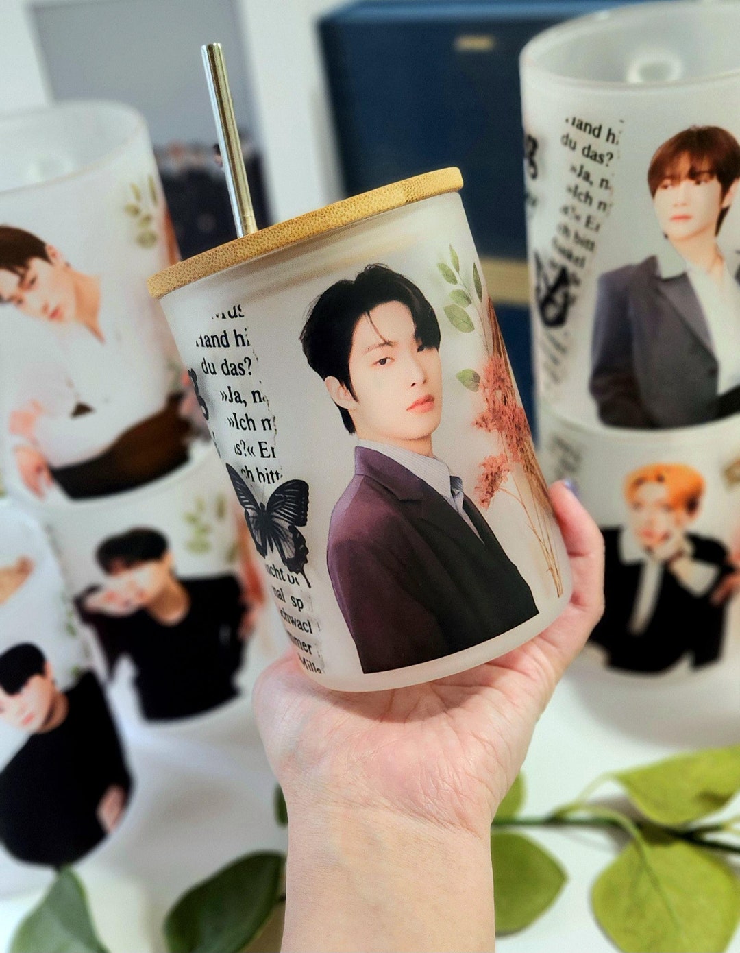 Ateez Aesthetic 16oz Frosted Cup | Atiny | Ateez Cup | Ateez Photocards ...