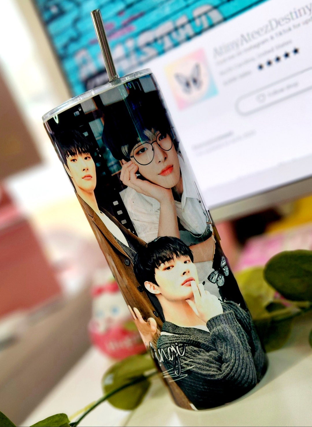 ATEEZ Mingi Tumbler | Atiny | Ateez Gift | Kpop Gift | Ateez Merch ...