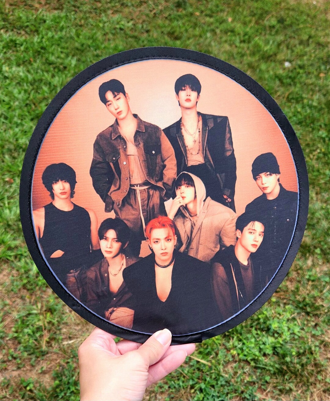 ATEEZ Group Foldable Hand Fan | Atiny | Ateez Gift | Kpop Gift | Ateez ...