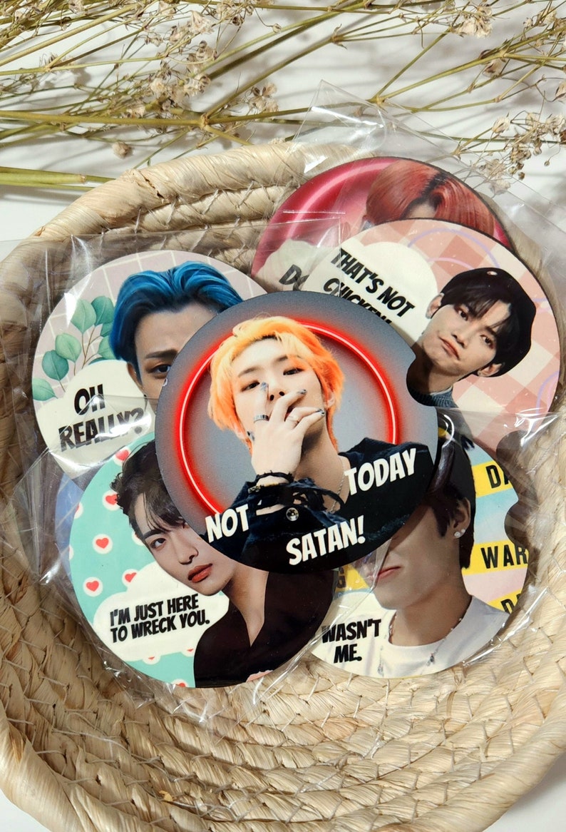 ATEEZ Meme Funny Cork Coaster | Atiny | Meme | Funny | Photocards ...