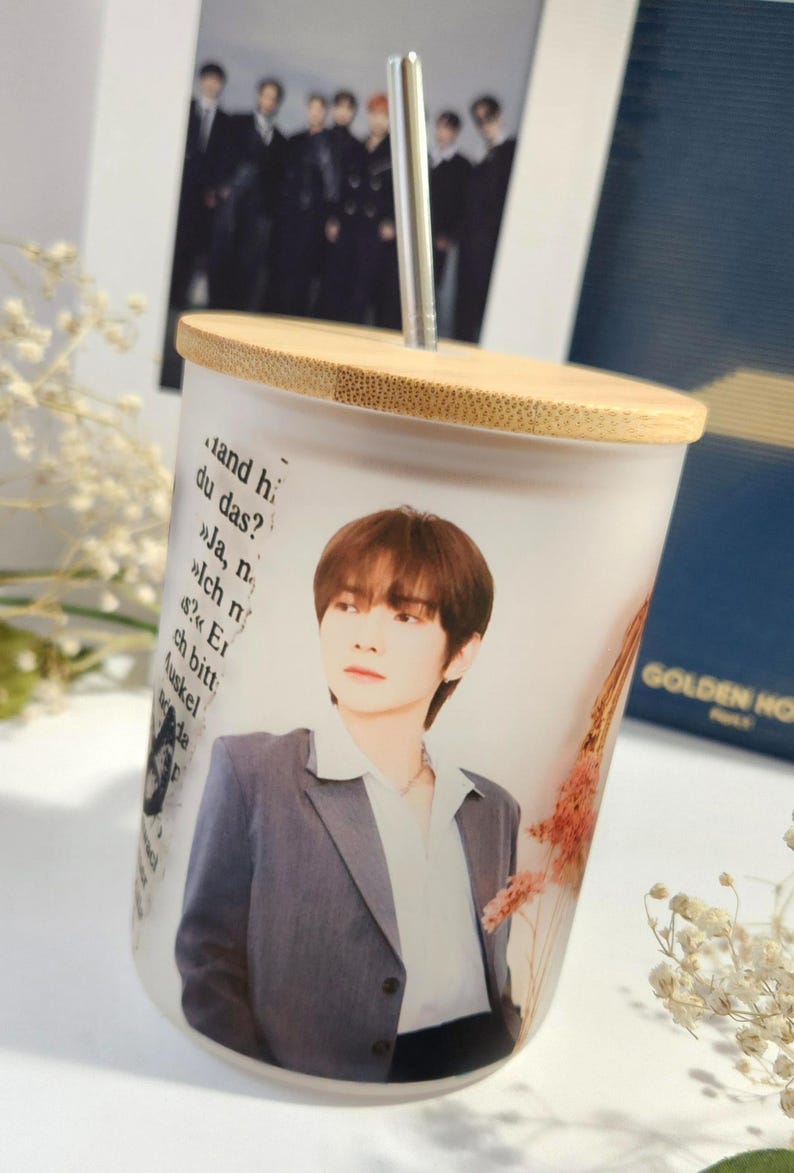 Ateez Aesthetic 16oz Frosted Cup | Atiny | Ateez Cup | Ateez Photocards ...