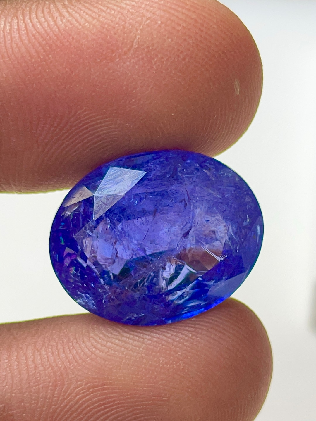 Tanzanite With Inclusions 25.80 Carats Oval Shape 16.1020.1010.30 - Etsy