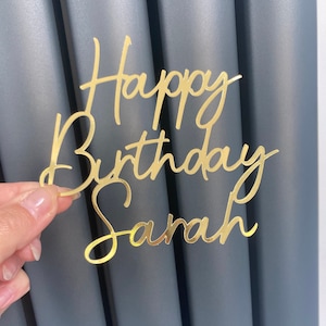 Personalised Cake Topper, Name Topper, Birthday Topper, Cake Topper ...