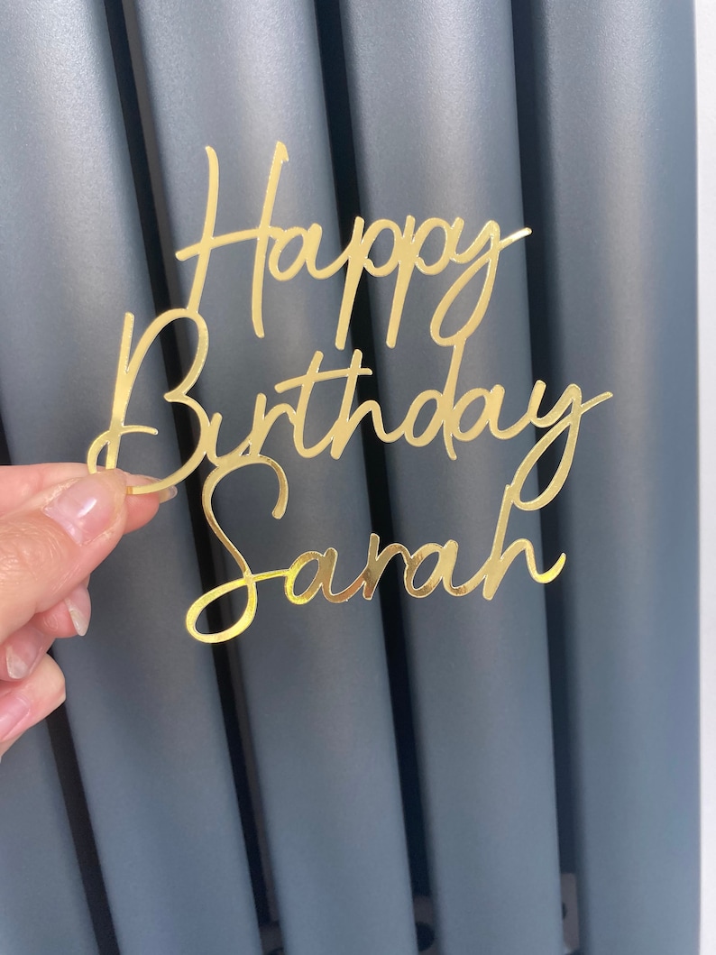 Personalised Cake Topper Name Topper Birthday Topper Cake - Etsy UK