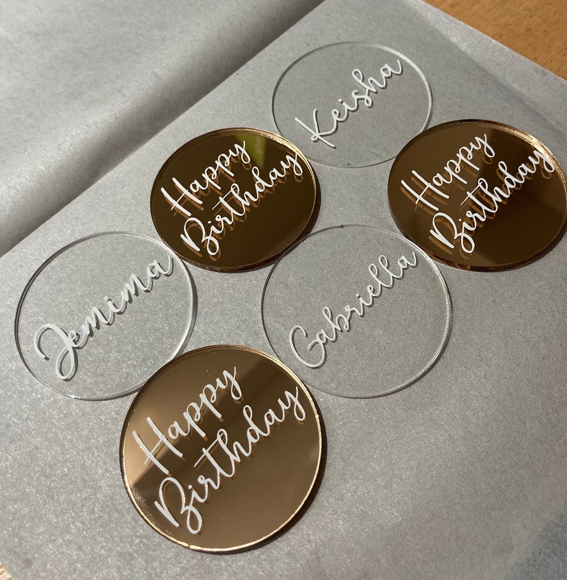 Personalised Cupcake Topper Cake Toppers Cake Discs Cake - Etsy UK