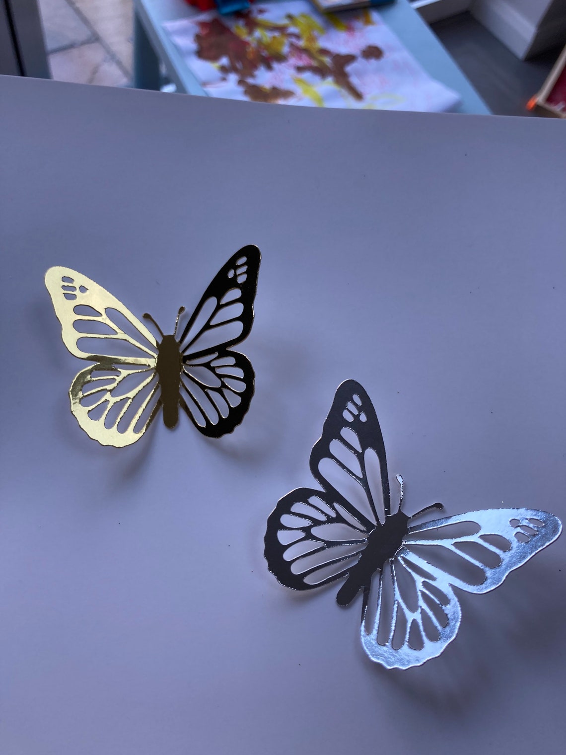 Butterfly Cake Toppers, Mirror Card Cupcake Decorations (x6) - Etsy