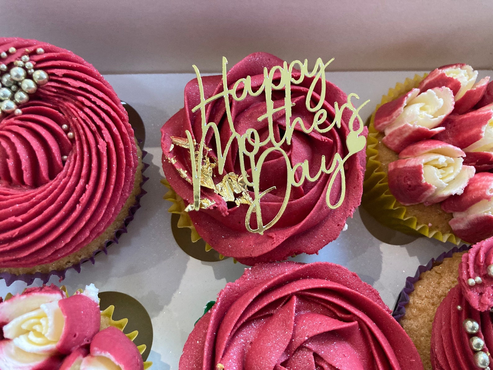 Happy Mothers Day Cupcake Toppers Mothers Day Toppers - Etsy