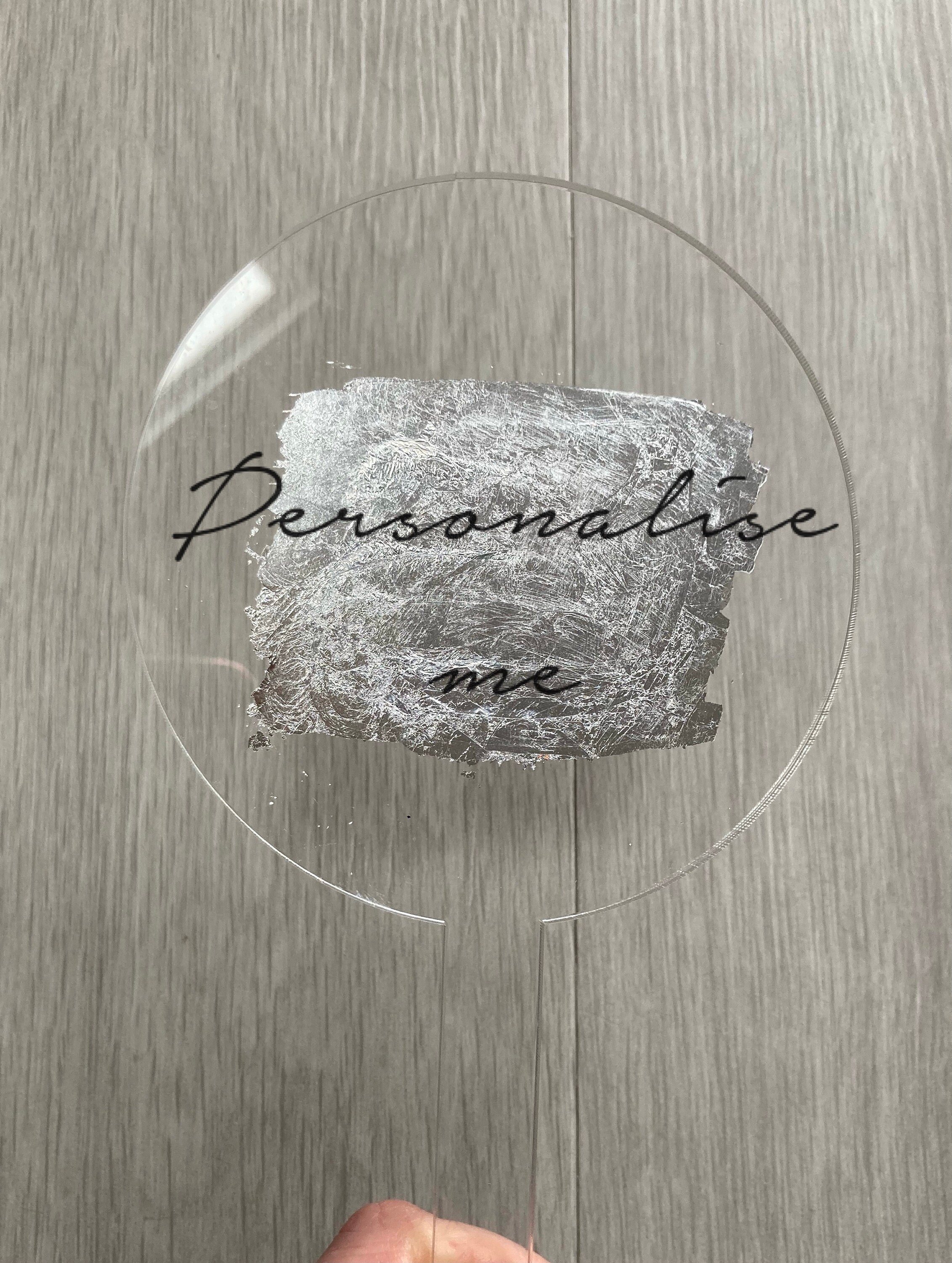 Acrylic Cake Topper Personalised Cake Topper Circle Topper - Etsy