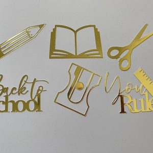 Back to School Cupcake Toppers, Back to School Toppers, 1st Day of ...