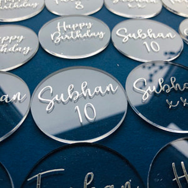 Personalised Cupcake Topper Cake Toppers Cake Discs Cake - Etsy UK