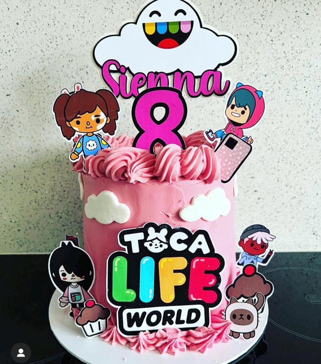 Toca Life World Cake Topper Set, Personalised Name and Age Toca Life ...