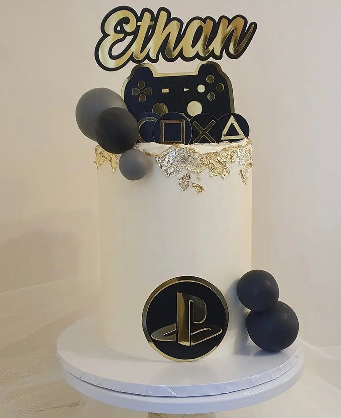 Gamer Cake Topper Set Gamer Cake Play Station Cake Toppers | Etsy