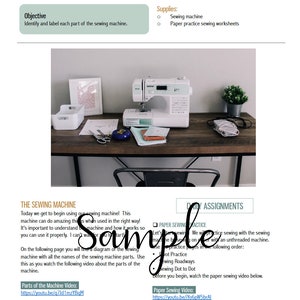 Kid's Sewing Class | DIGITAL BOOK and PATTERNS | Sewing Machine Video ...