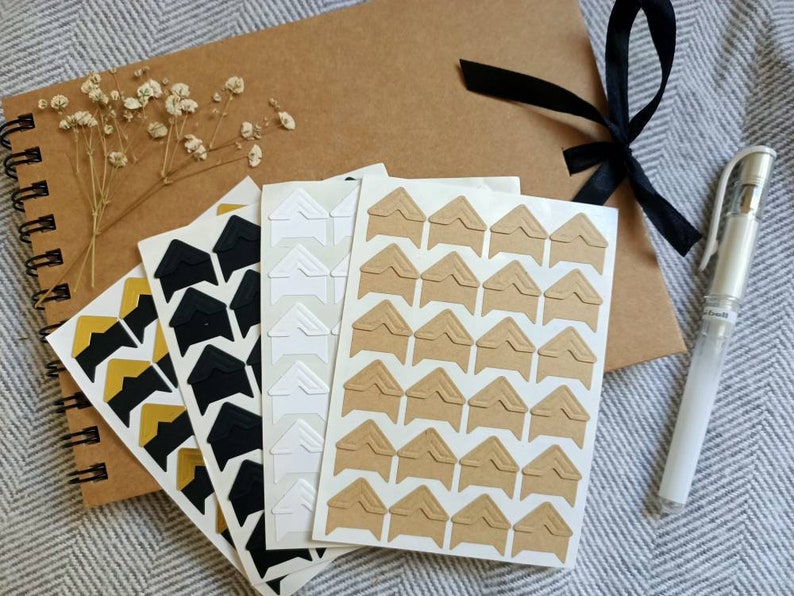 Photo Corner Stickers / Wedding Photo Guest Book Stickers/ - Etsy