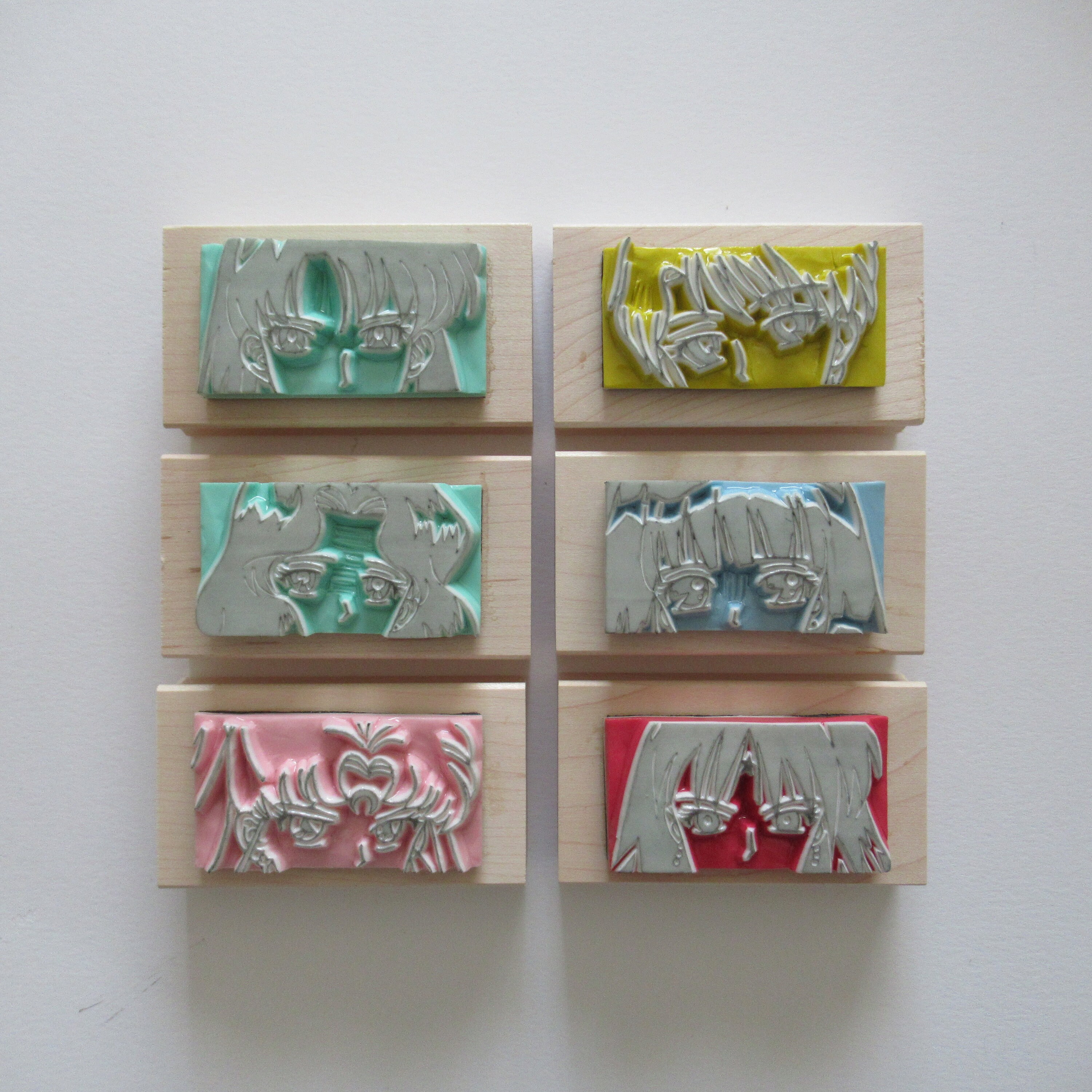 & Mistress 9 Michiru Black Lady Setsuna Haruka Sailor Moon Stamps ...