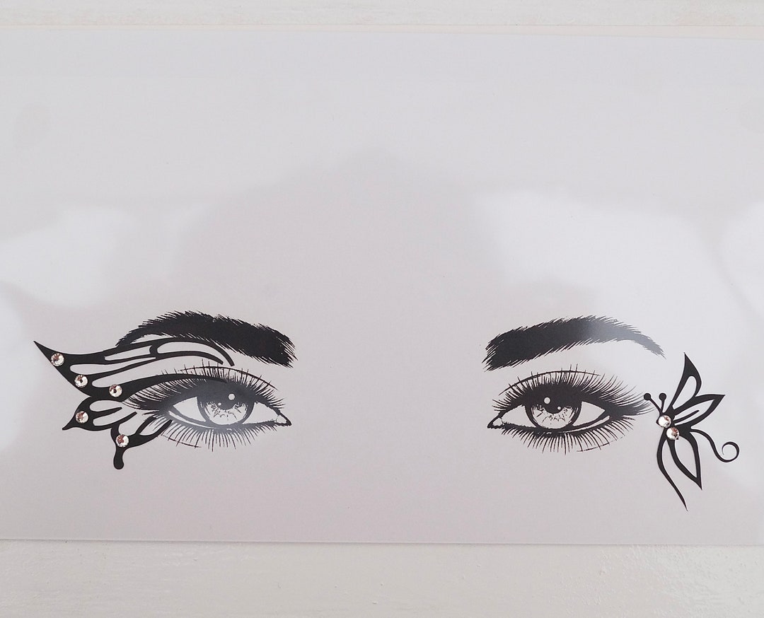 FLO Fancy Face Gems Tattoo Halloween Sticker Bindi Festival Rave Party ...