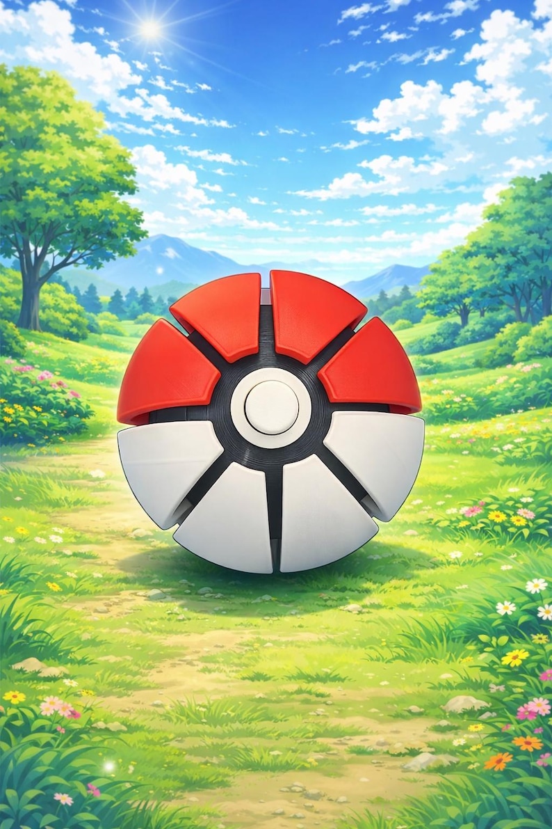 Pokeball Fidget Toy - Etsy