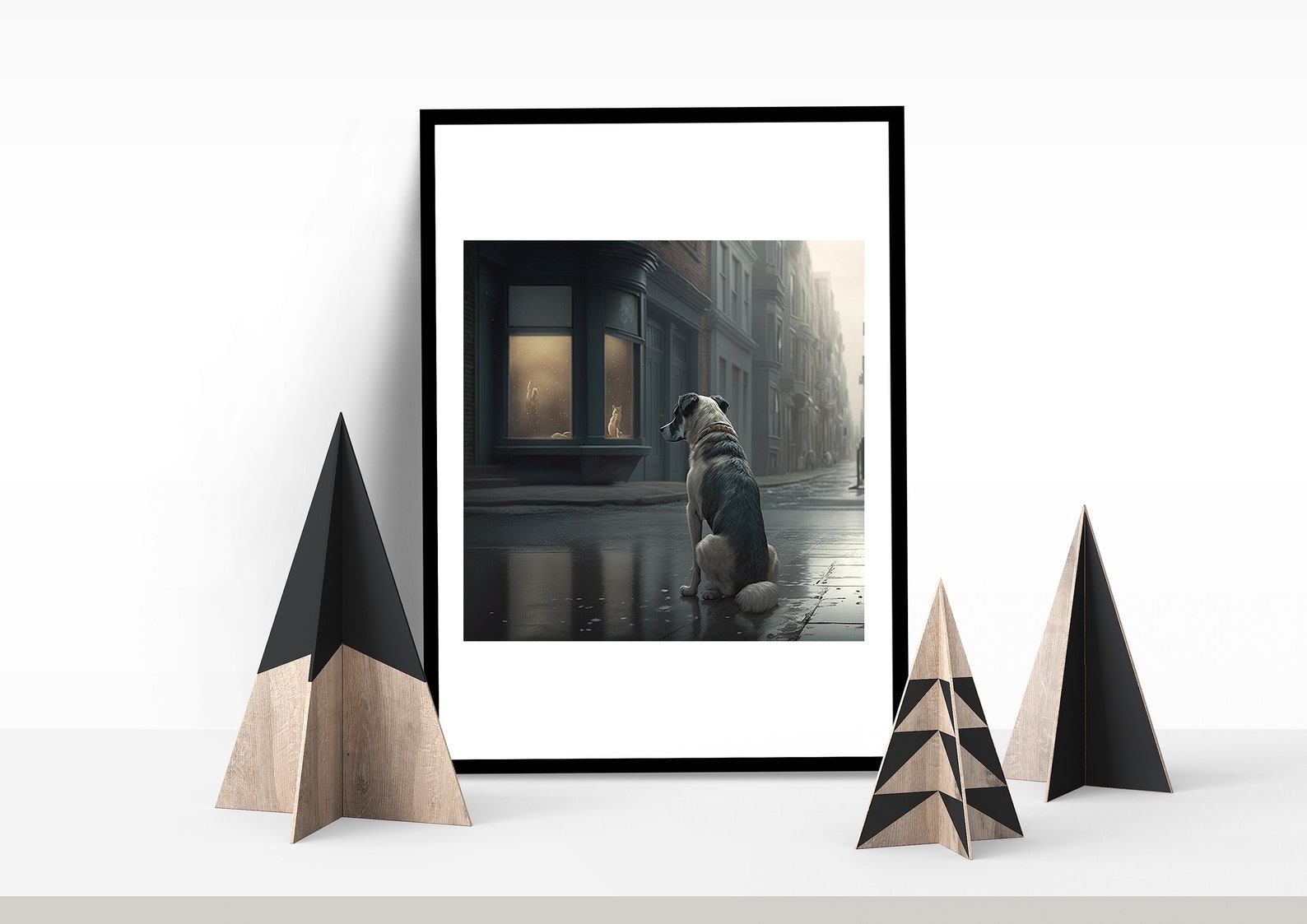 The Loneliest Dog Dog Art AI Generated Art - Etsy