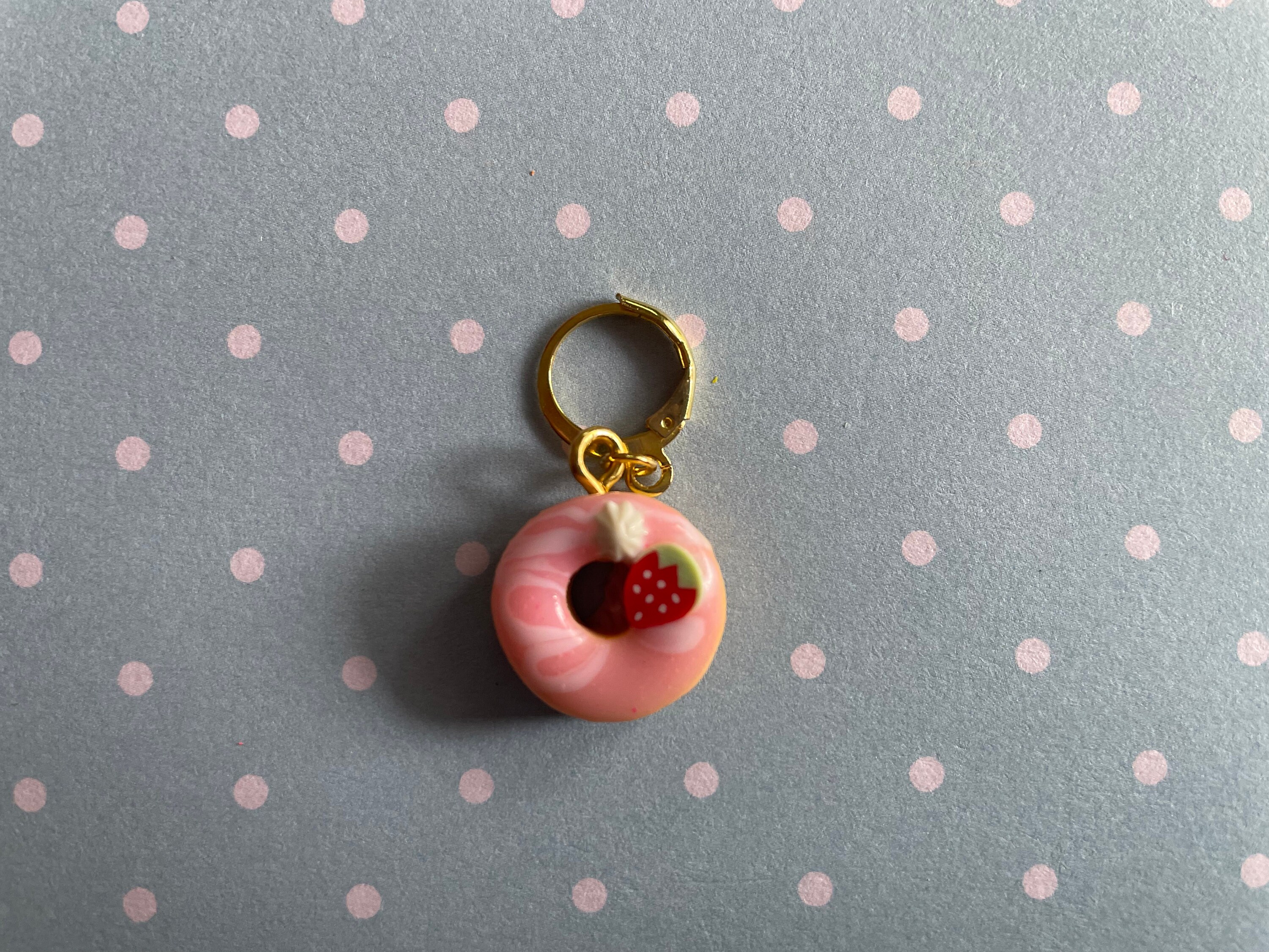 Yummy doughnut stitch marker progress keeper Art & Collectibles ...