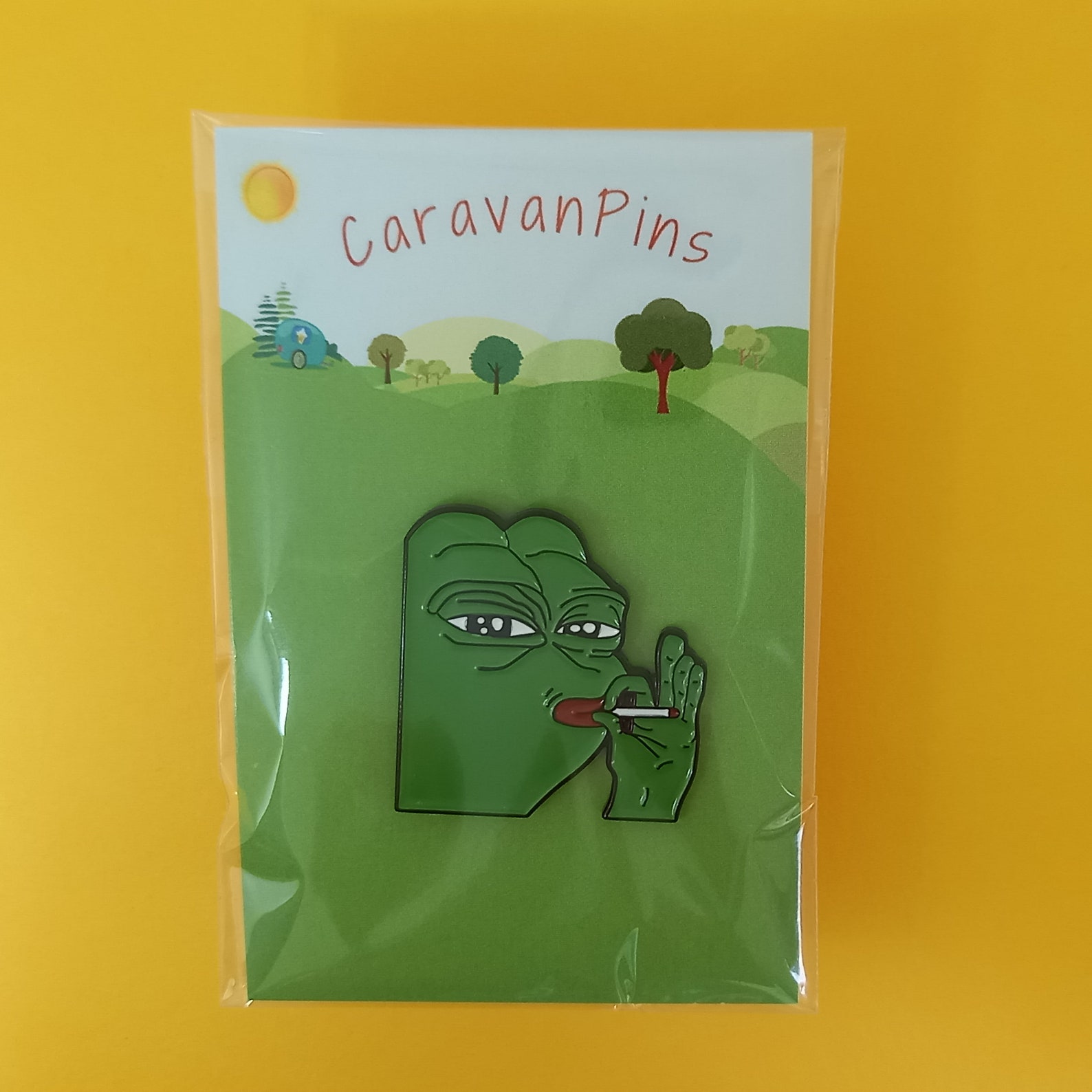 Pepe the Frog Smoking Meme Pin Meme Pin Frog Pin Cheeky - Etsy Ireland