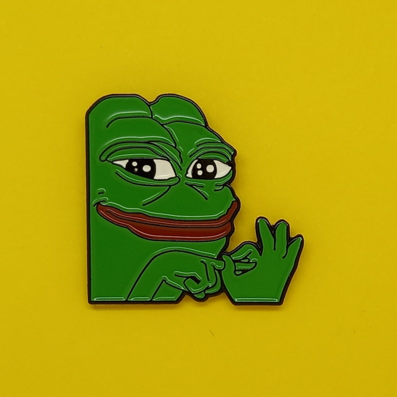 Pepe the Frog Rude Meme Pin Meme Pin Frog Pin Cheeky Pin | Etsy