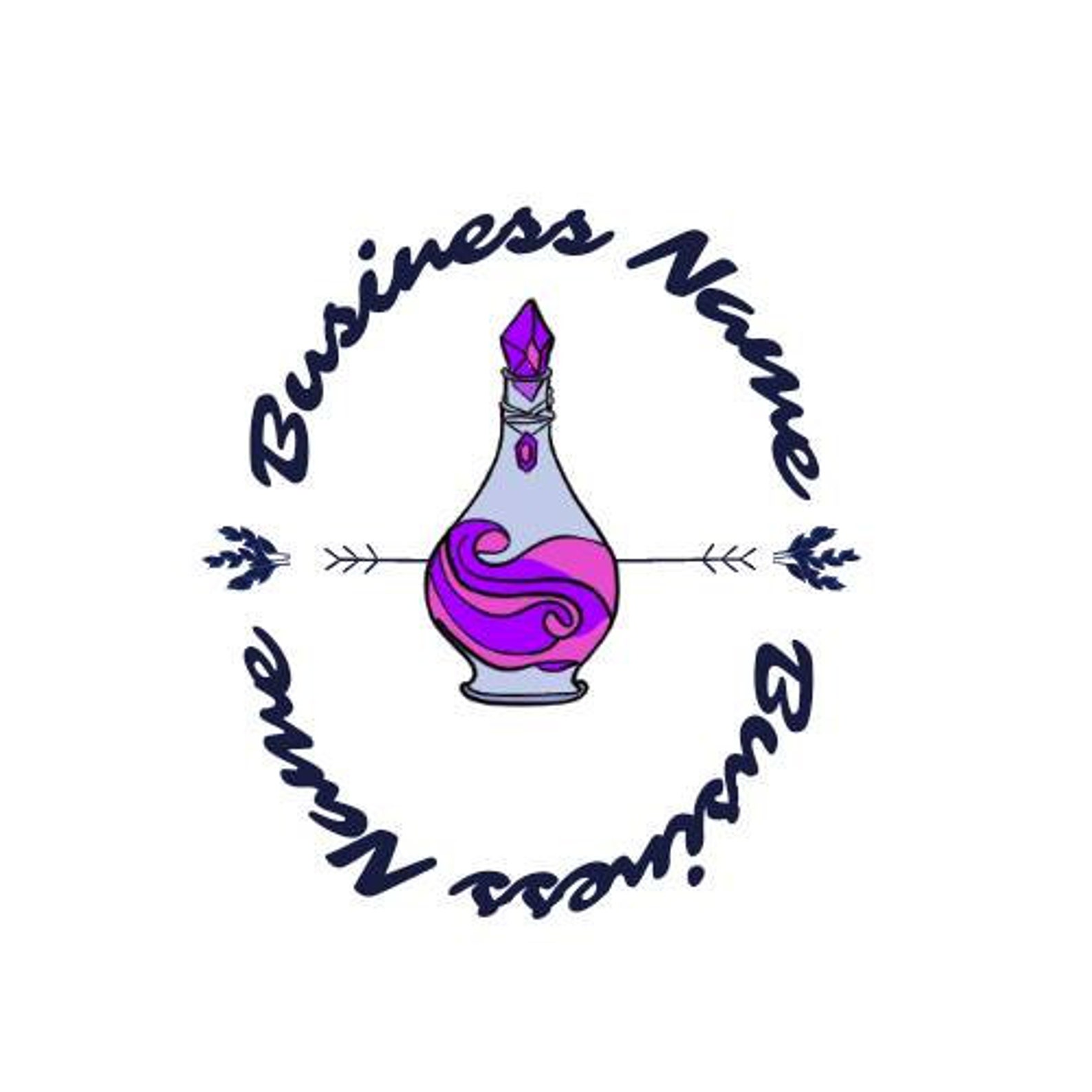 Premade Logo, Potion Logo, Witch Logo, Business Logo Design, Hand Drawn ...