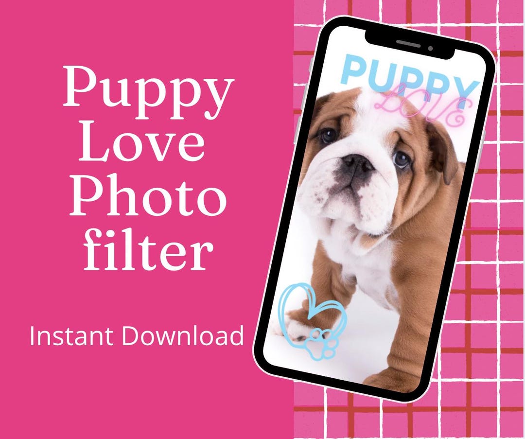 Puppy Love Photo Filter - Etsy