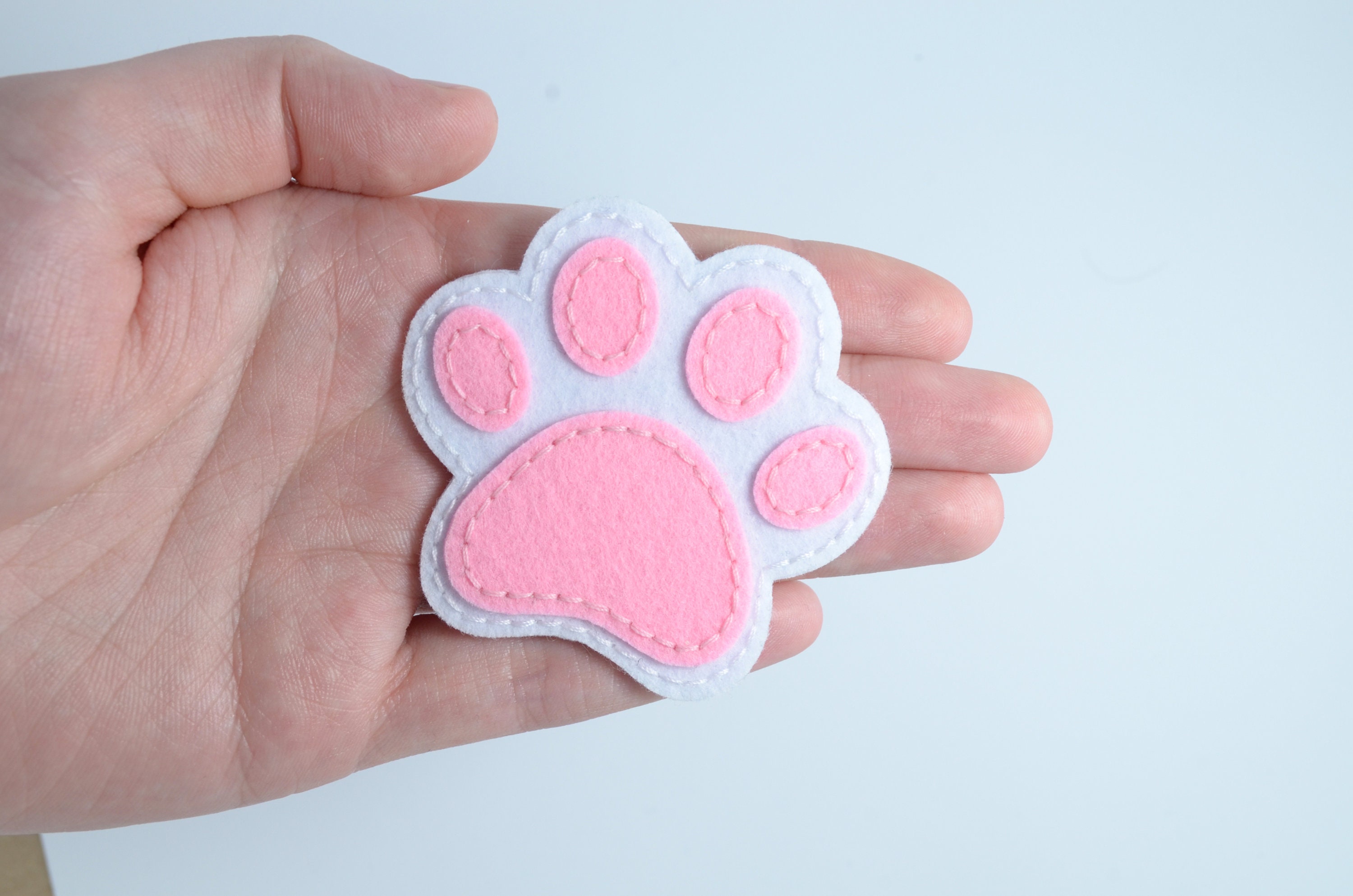 Cat Paw Felt Brooch, Cat Paw Pin, Kawaii Cat Paw Brooch, Cute Pin, Gift ...