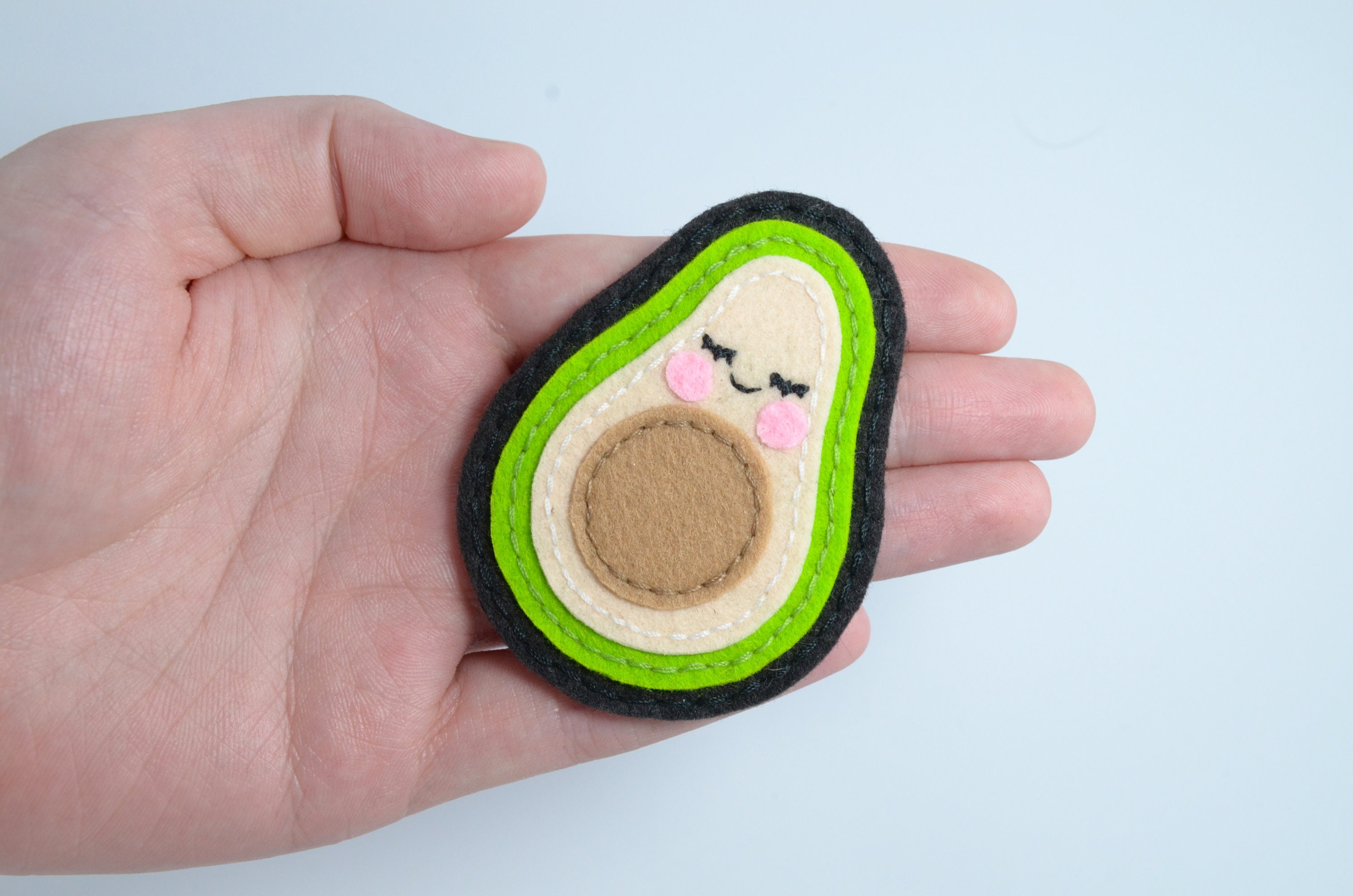 Avocado Brooch Felt Pin Cute Food Brooch Funny Fruit Felt - Etsy