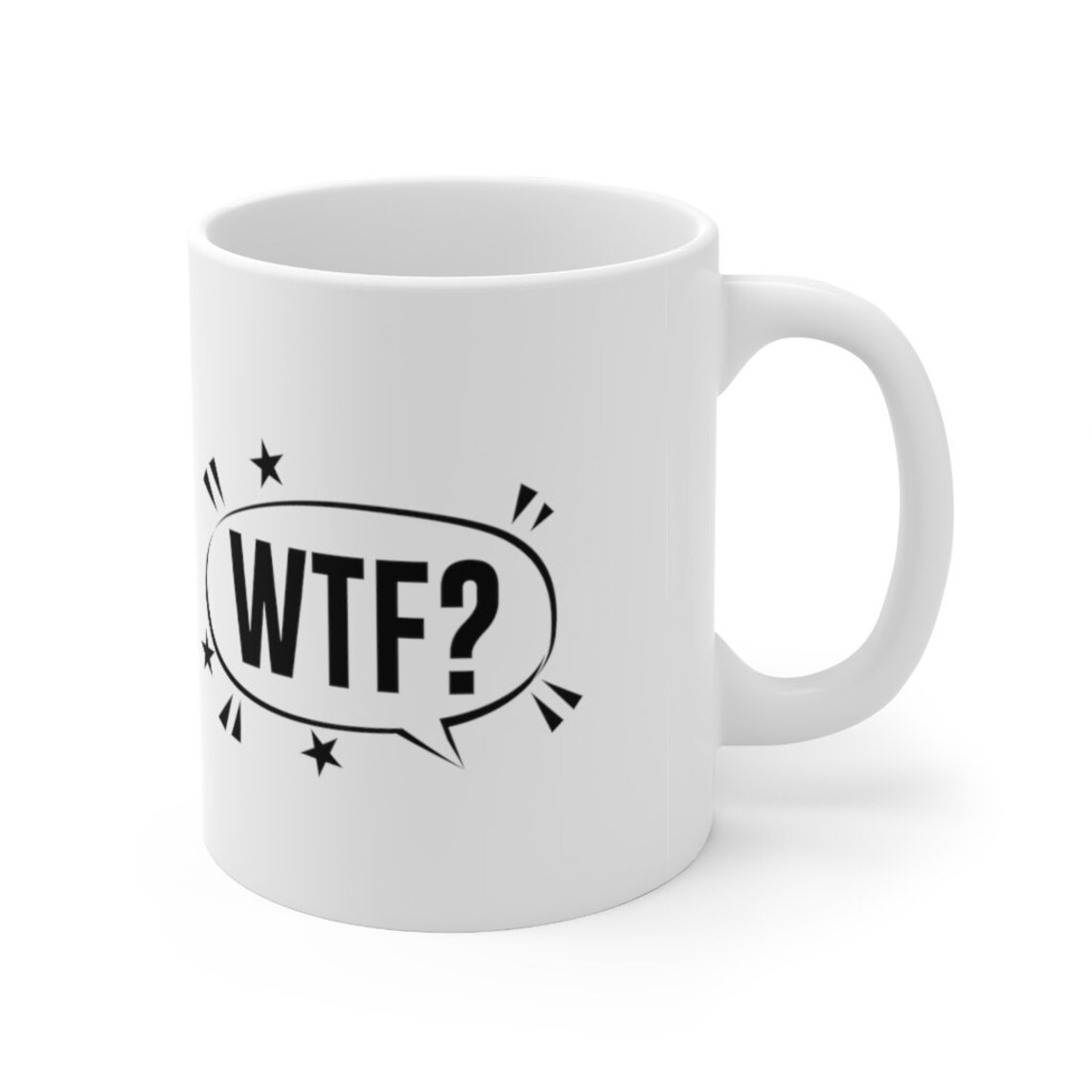 WTF Ceramic Mug 11oz Funny Mug Funny Coffee Mug Funny Office - Etsy