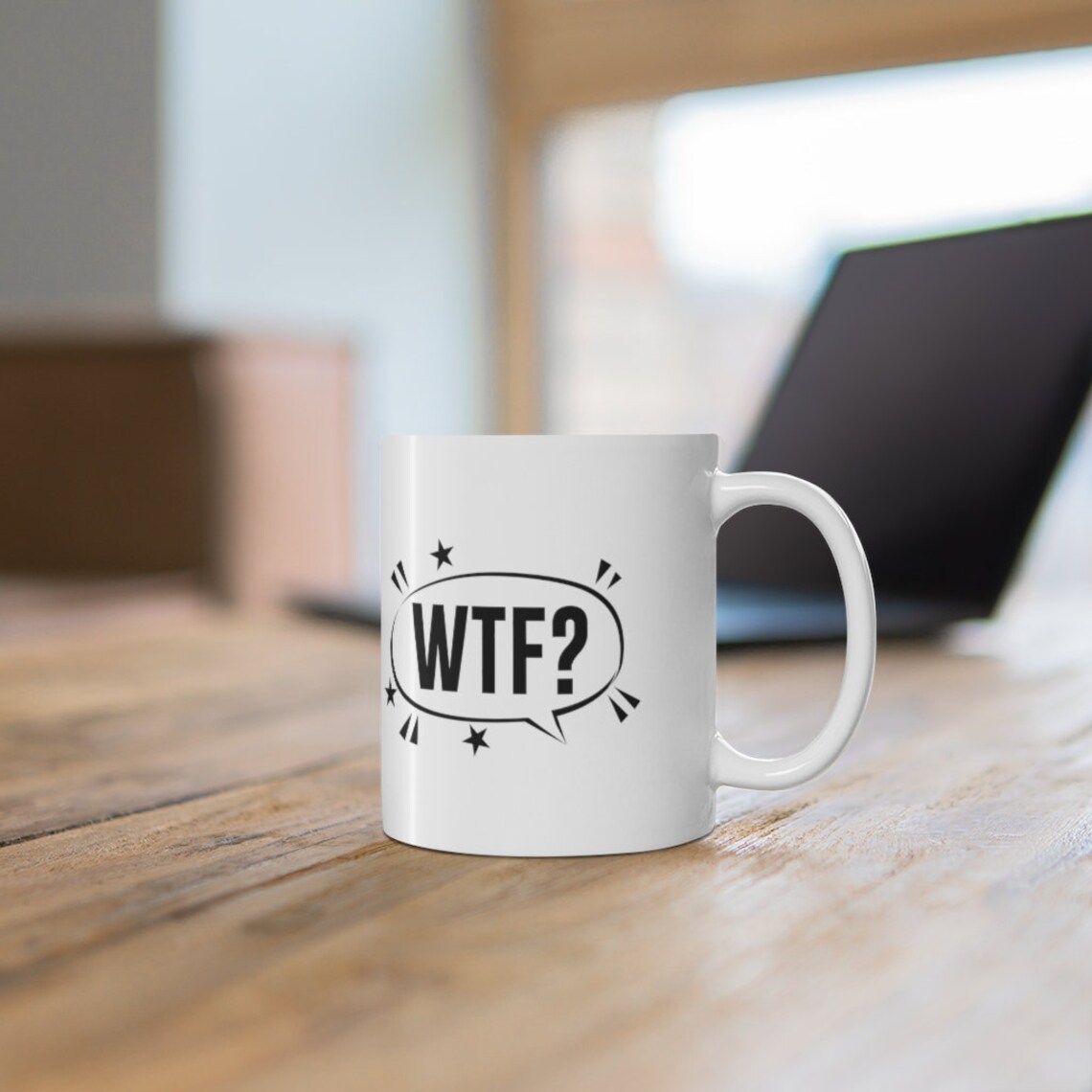 WTF Ceramic Mug 11oz Funny Mug Funny Coffee Mug Funny Office - Etsy