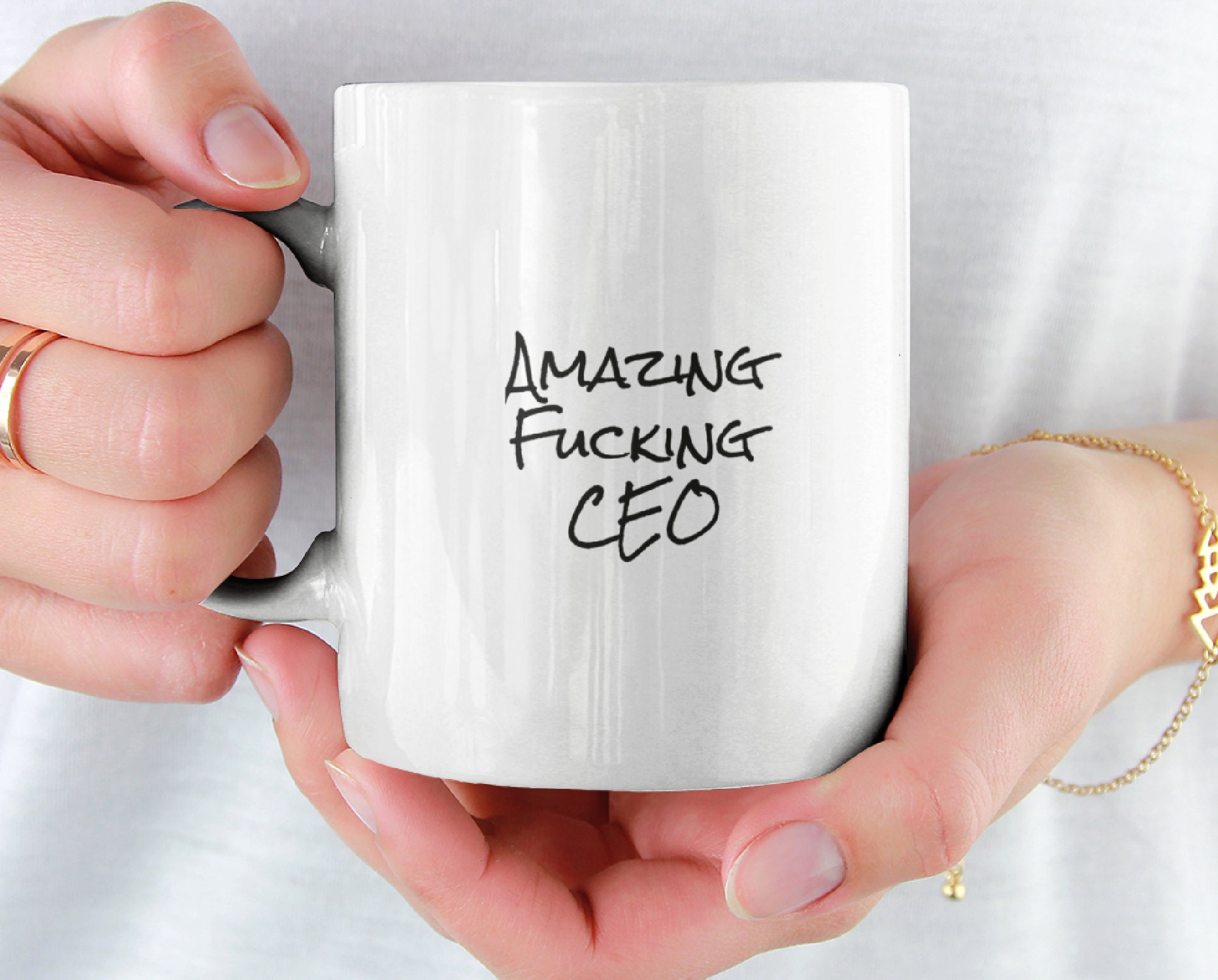 CEO Birthday Gift Amazing Fucking CEO Ceramic Mug 11oz Fun Rude Mug for ...