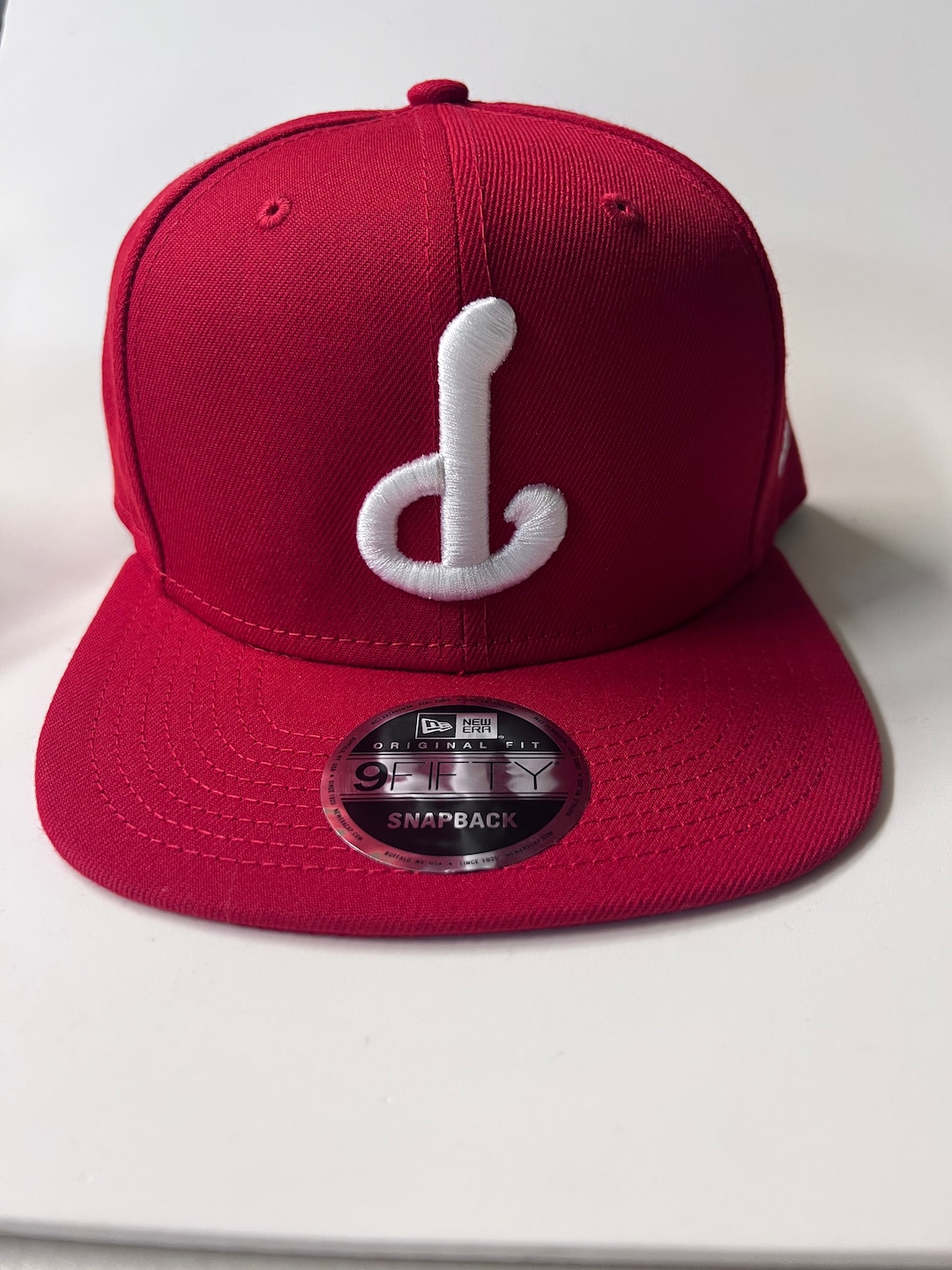 Upside Down "p" Snap Back (red) - Etsy