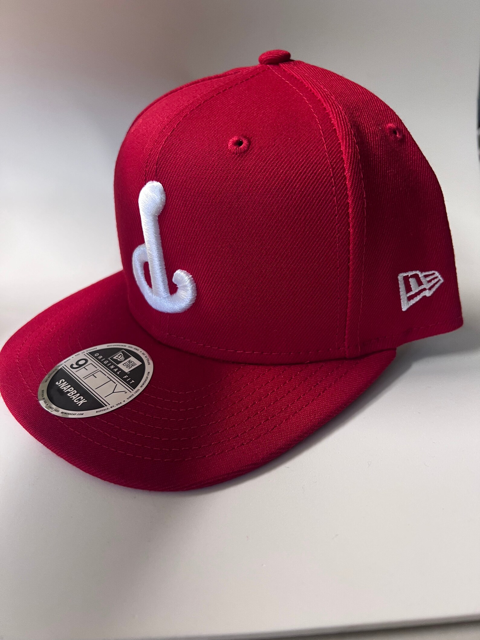 Upside Down "p" Snap Back (red) - Etsy