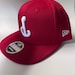 Upside Down "p" Snap Back (red) - Etsy