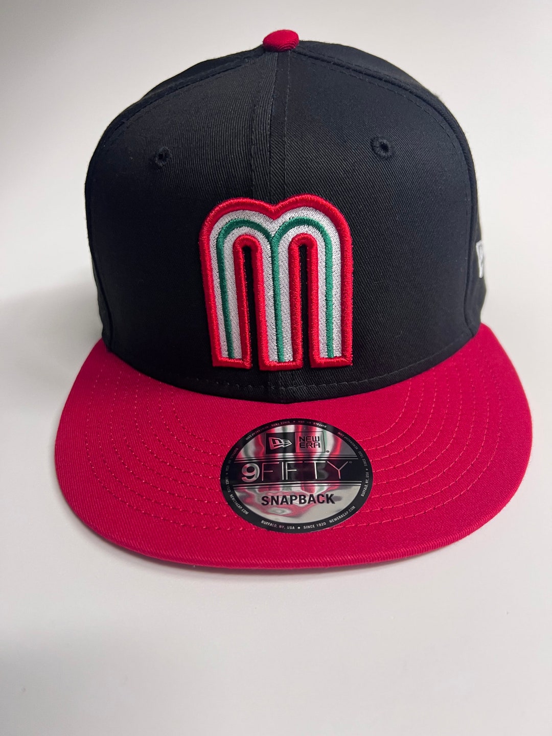 Mexico “M” New Era Black&red Snapback - Etsy