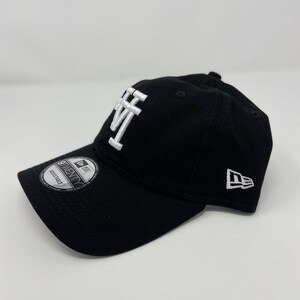 Upside Down "la" Dad Hat Black (white Thread) - Etsy