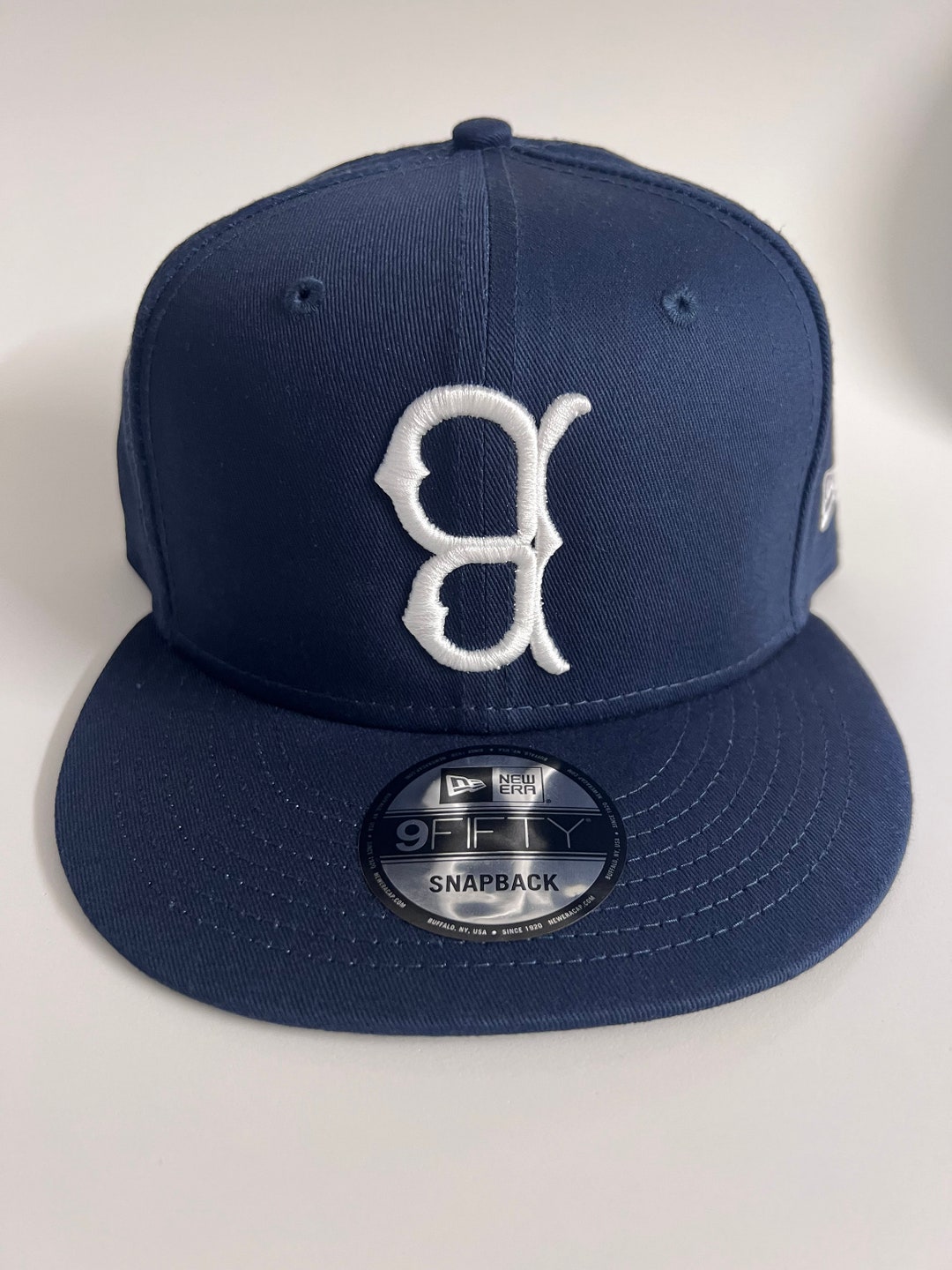 Upside Down "b” Navy Blue (white Thread) - Etsy