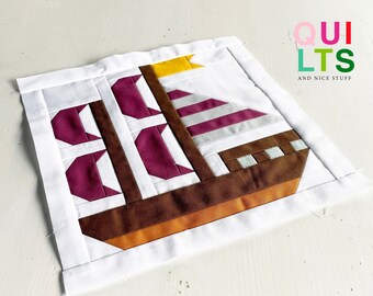 Pirate Ship Quilt Pattern - Etsy