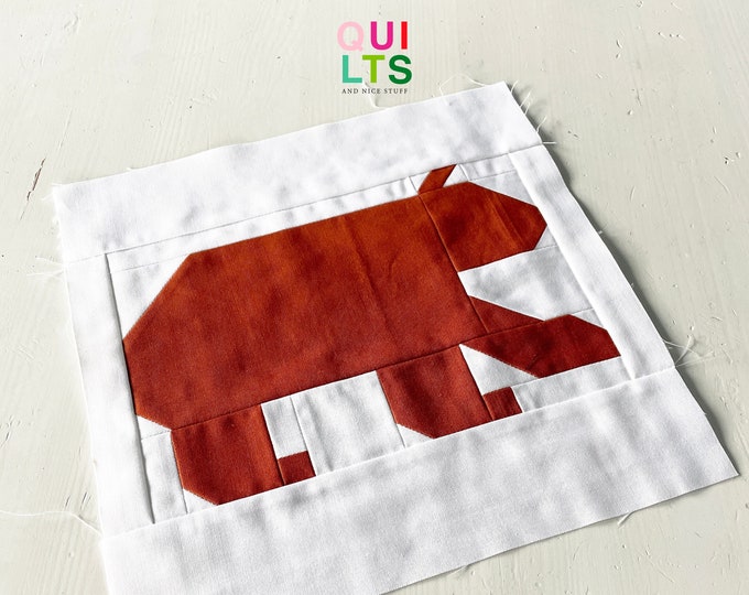 PDF Quilt Block Pattern – Dog – Animal Quilt - Etsy Canada