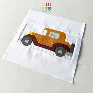 PDF Quilt Block Pattern – Vehicle Quilt – Classic Car 14 - Etsy