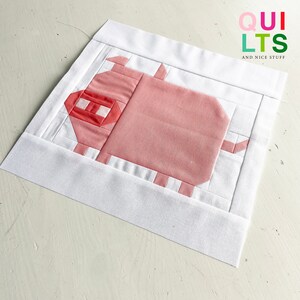 PDF Quilt Block Pattern Pig Animal Quilt - Etsy