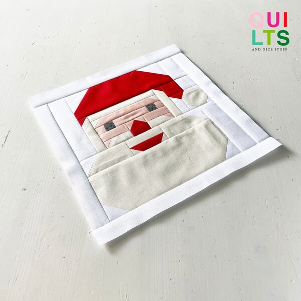 Santa Face Quilt Pattern - Etsy