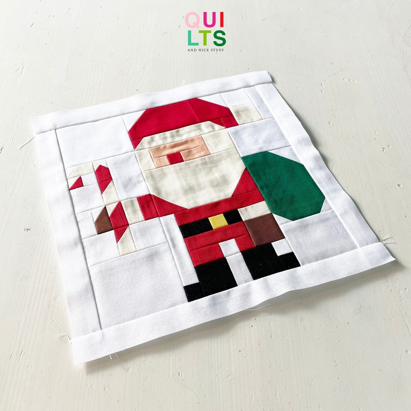 Santa Quilt Pattern - Etsy