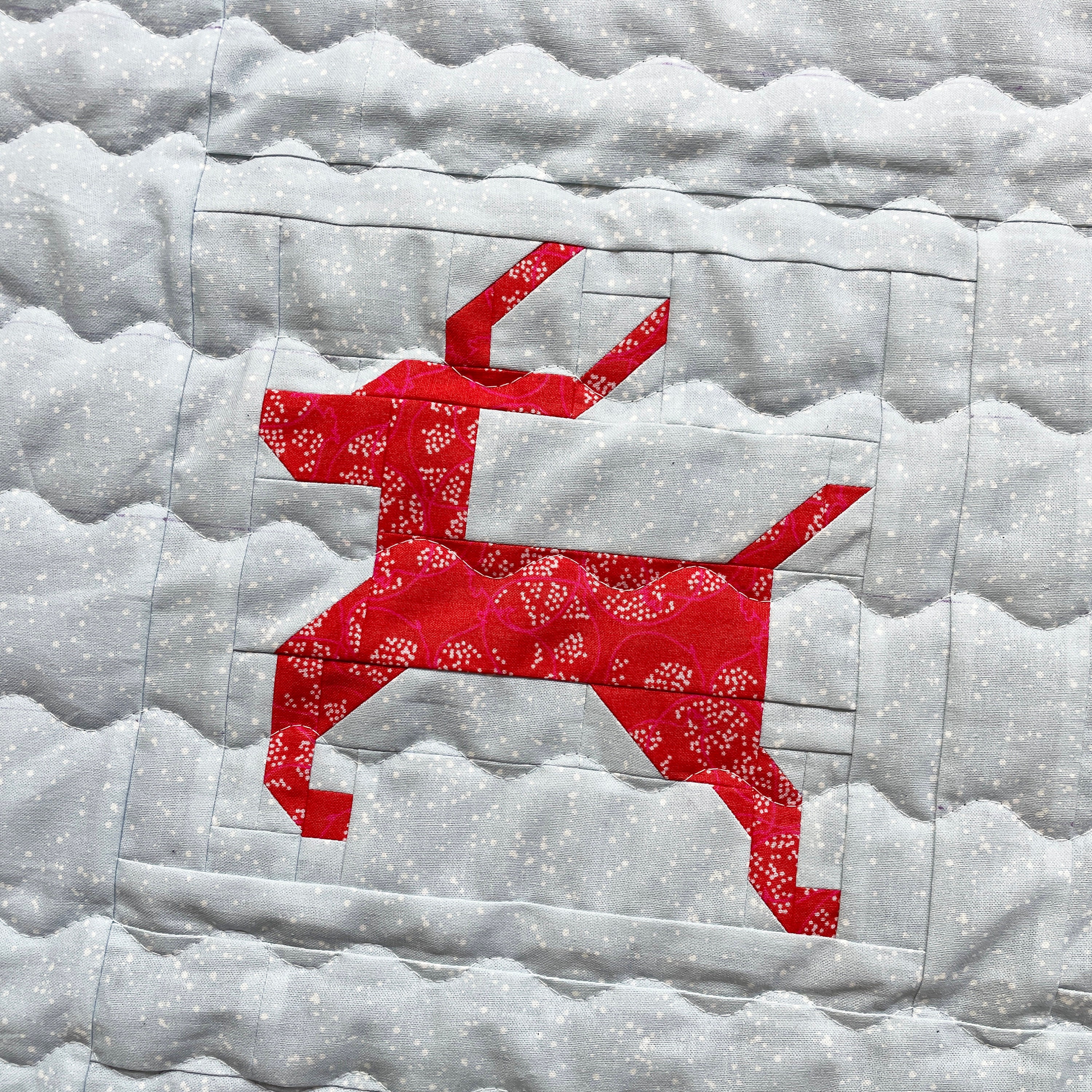 PDF Quilt Block Pattern – Reindeer – Christmas Quilt – Christmas ...