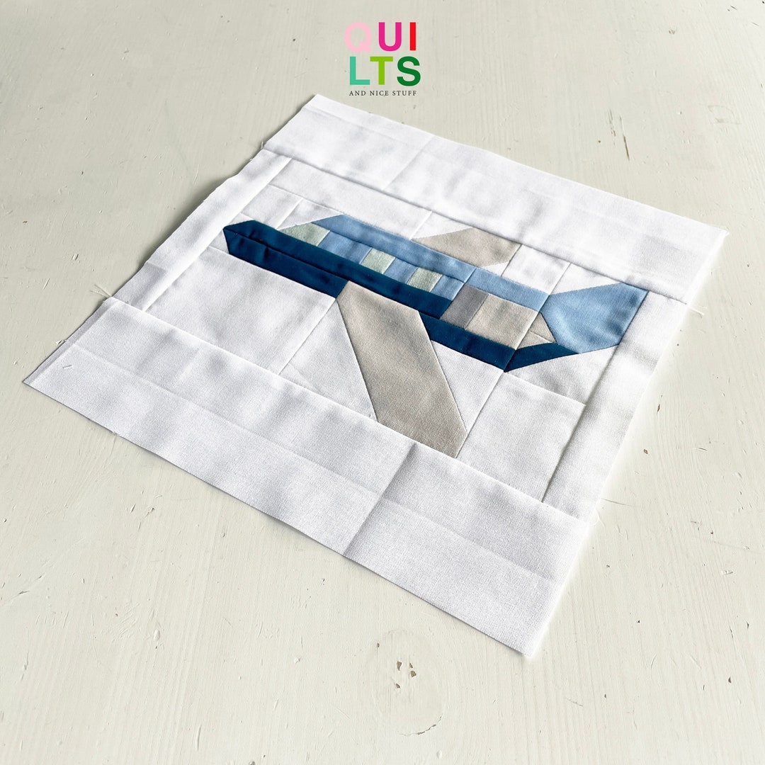 NEW! PDF Quilt Block Pattern – Jet – Vehicle Quilt - Etsy