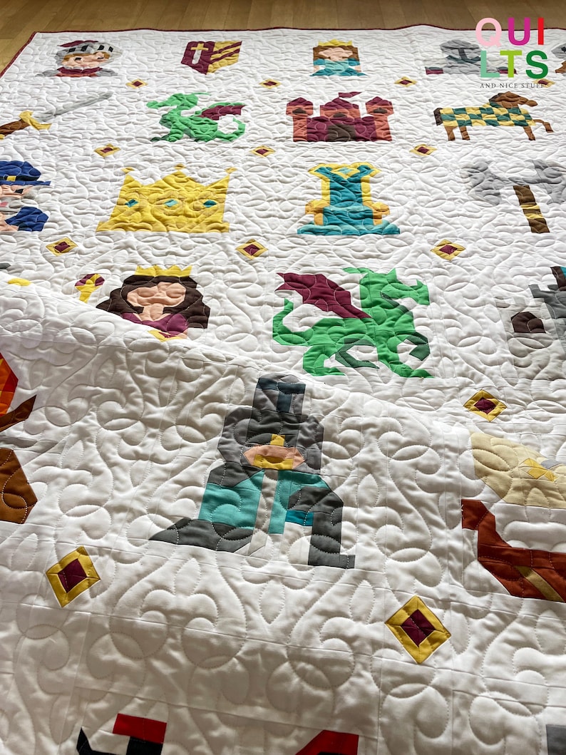 PDF Quilt Block Pattern – Torch – Knights & Castles Quilt - Etsy Australia