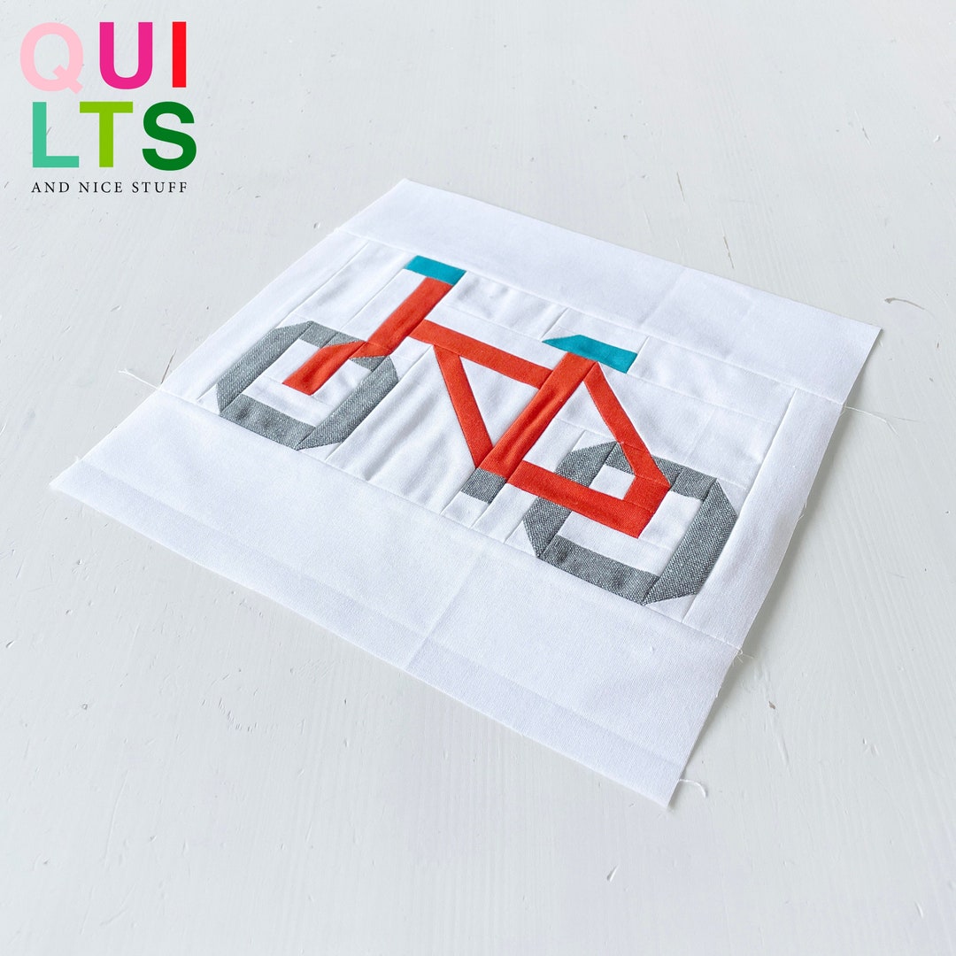PDF Quilt Block Pattern Bike Vehicle Quilt - Etsy