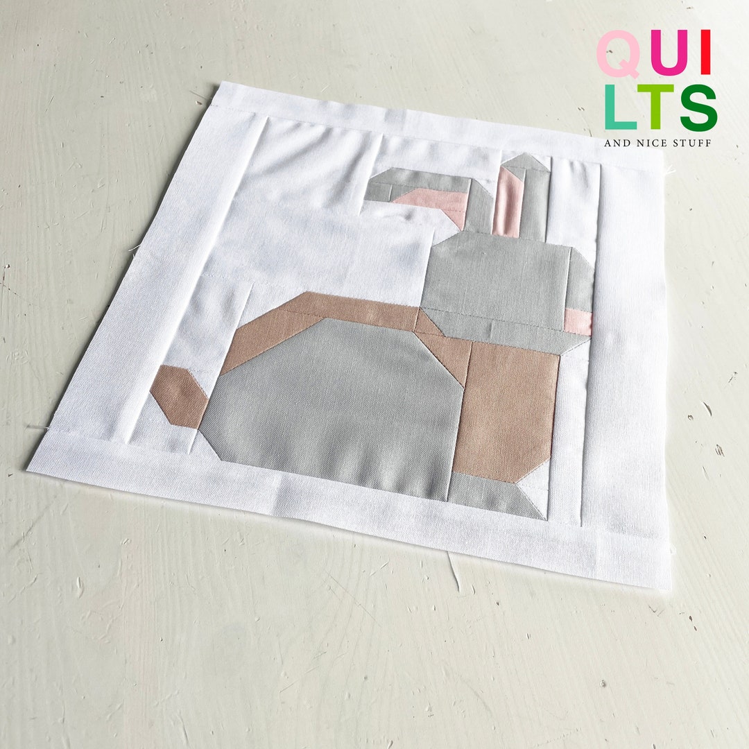 PDF Quilt Block Pattern Rabbit Animal Quilt - Etsy